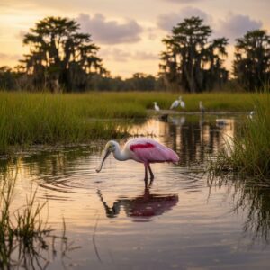 Which large wading bird is the only stork species that breeds in the ...